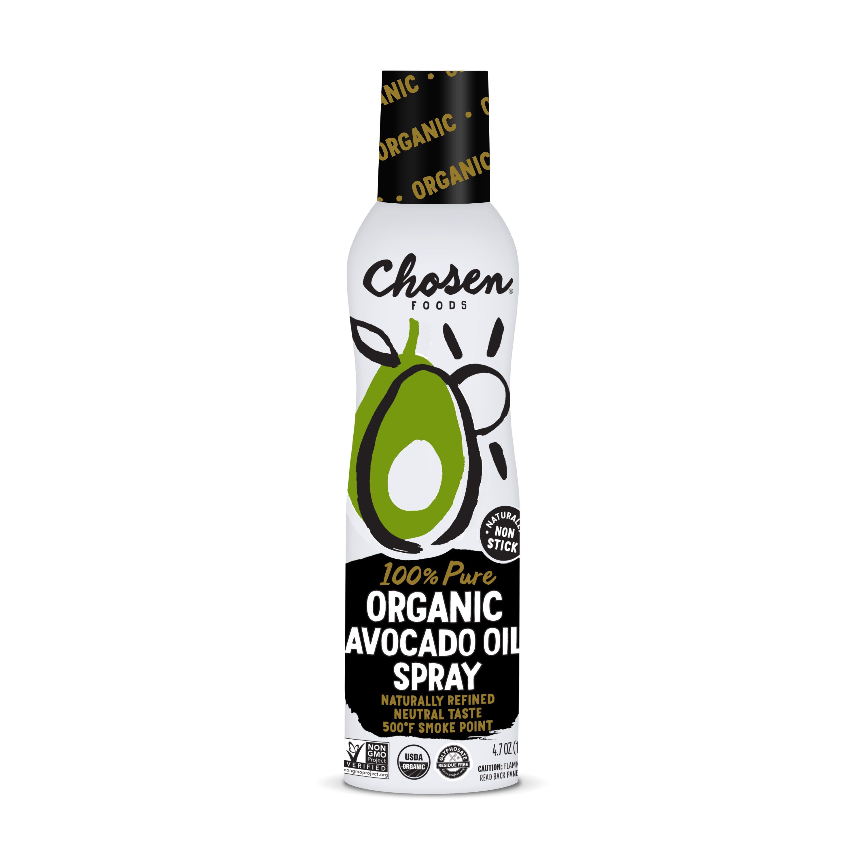 100% Pure Organic Avocado Oil Spray for Cooking | Chosen Foods