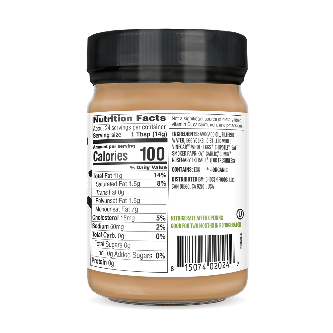 Chipotle Mayo 12oz – Chosen Foods