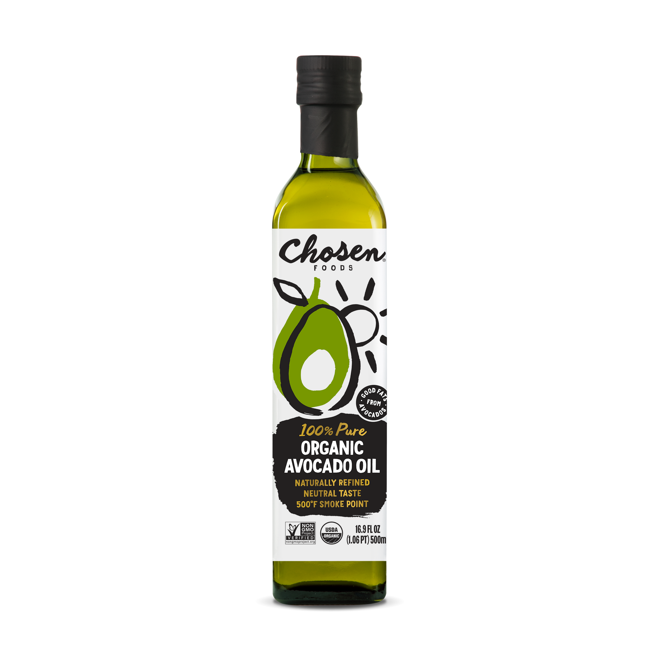 100% Pure Organic Avocado Oil for Cooking | Chosen Foods