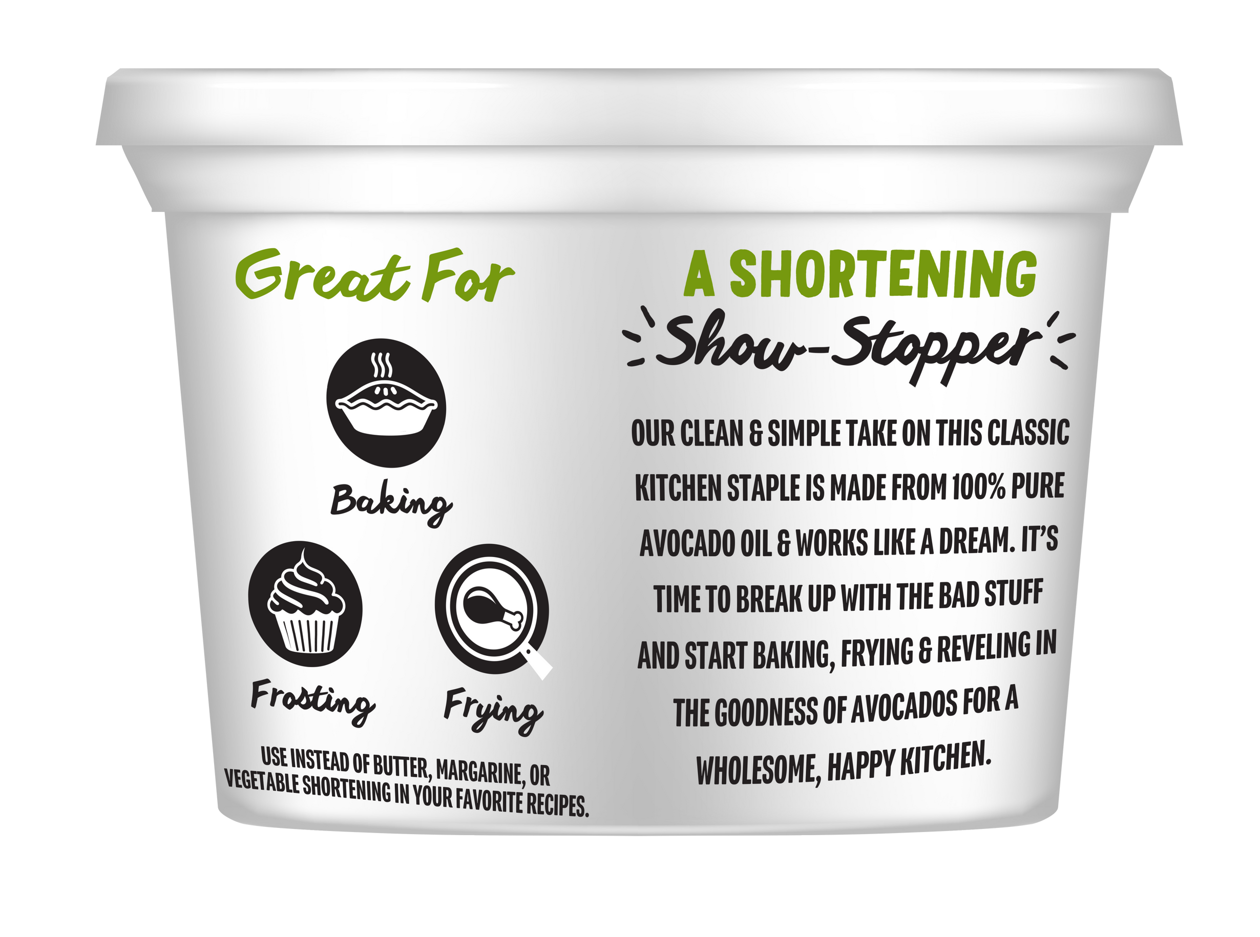 Avocado Oil Shortening | Chosen Foods