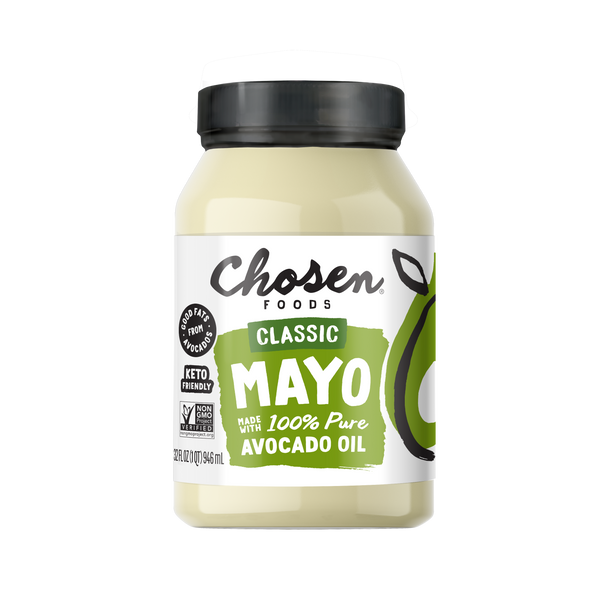 Classic Avocado Oil Mayo 32 oz BPA-Free Jar | Chosen Foods