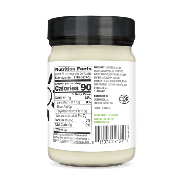 Vegan Mayo With 100% Pure Avocado Oil | Chosen Foods